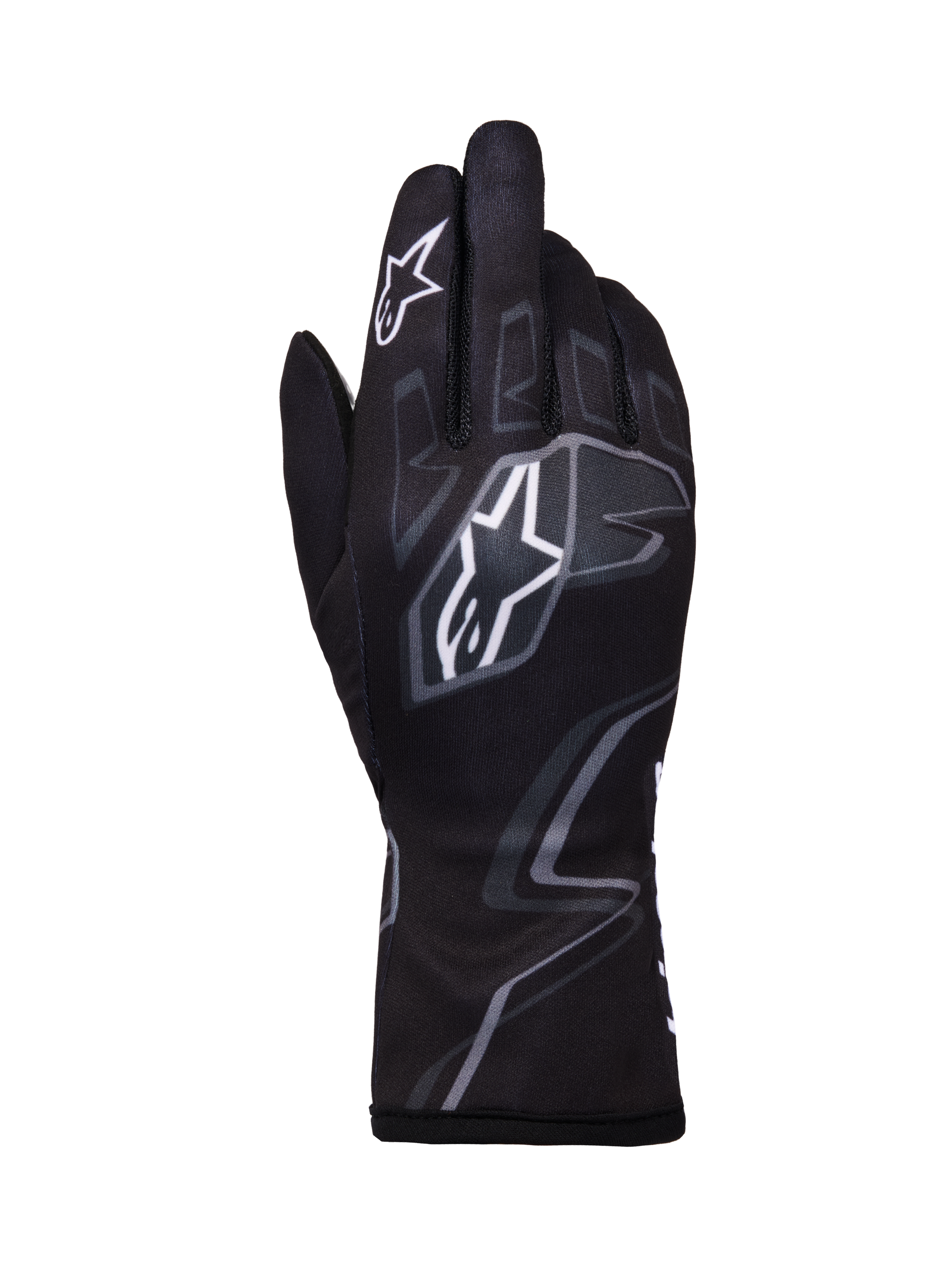 Alpinestars 1 K Race V2 Graphic Kart Glove Youth Black Tar Gray ...