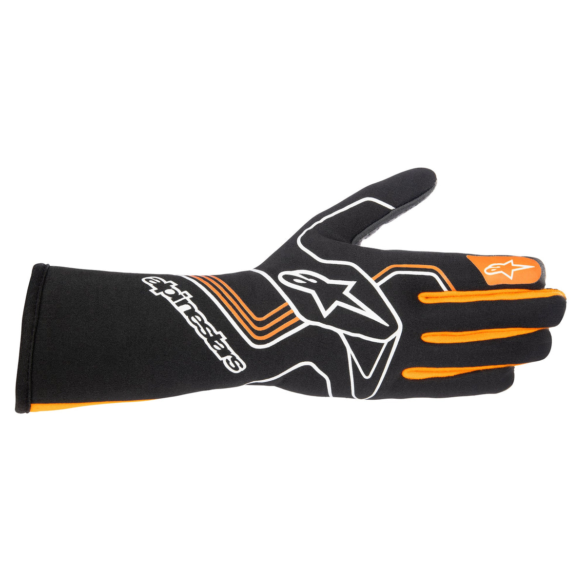 Alpinestars Race Glove v3 Black Orange Fluro — Chicane Racewear
